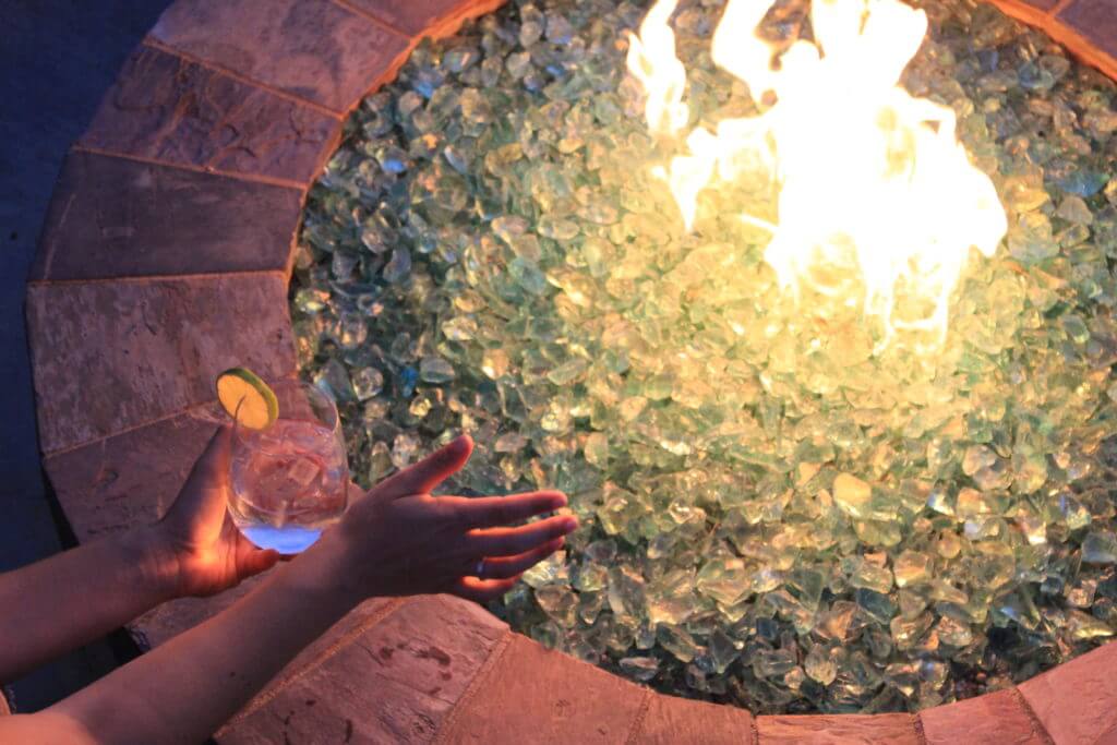 Backyard Fire Glass & Landscaping Rocks